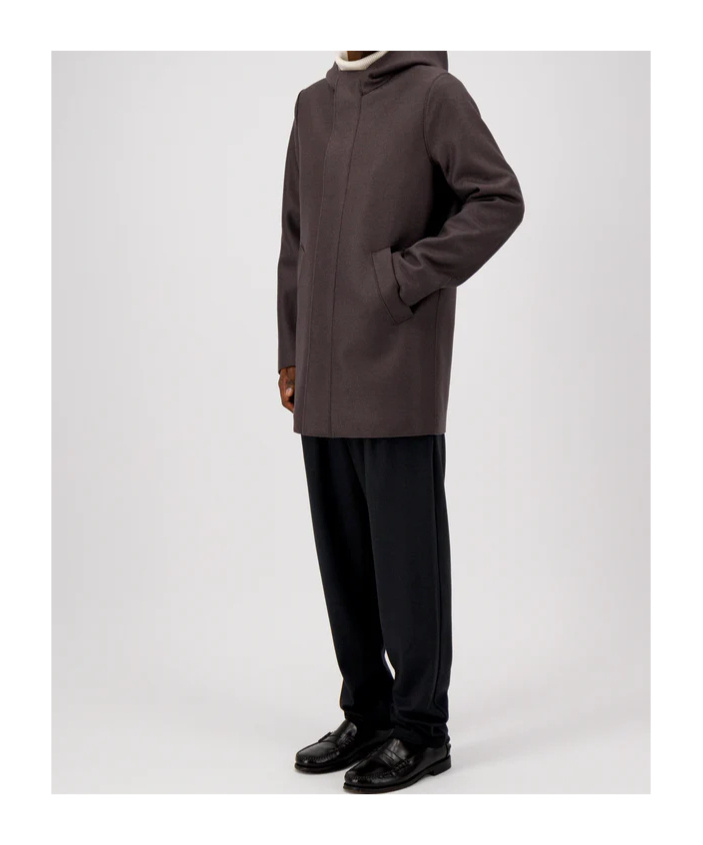 HARRIS WHARF LONDON Harris Wharf London Hooded Funnel-Neck Coat
